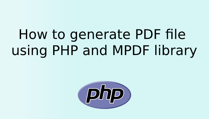 How To Generate PDF File Using PHP And MPDF Library Atcodex